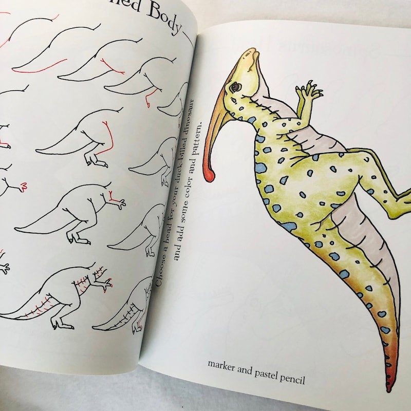 duck billed dinosaur coloring pages